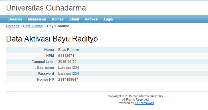 [ASK] Seputar form register / aktivasi dan Login - Indonesian - Yii Framework Forum